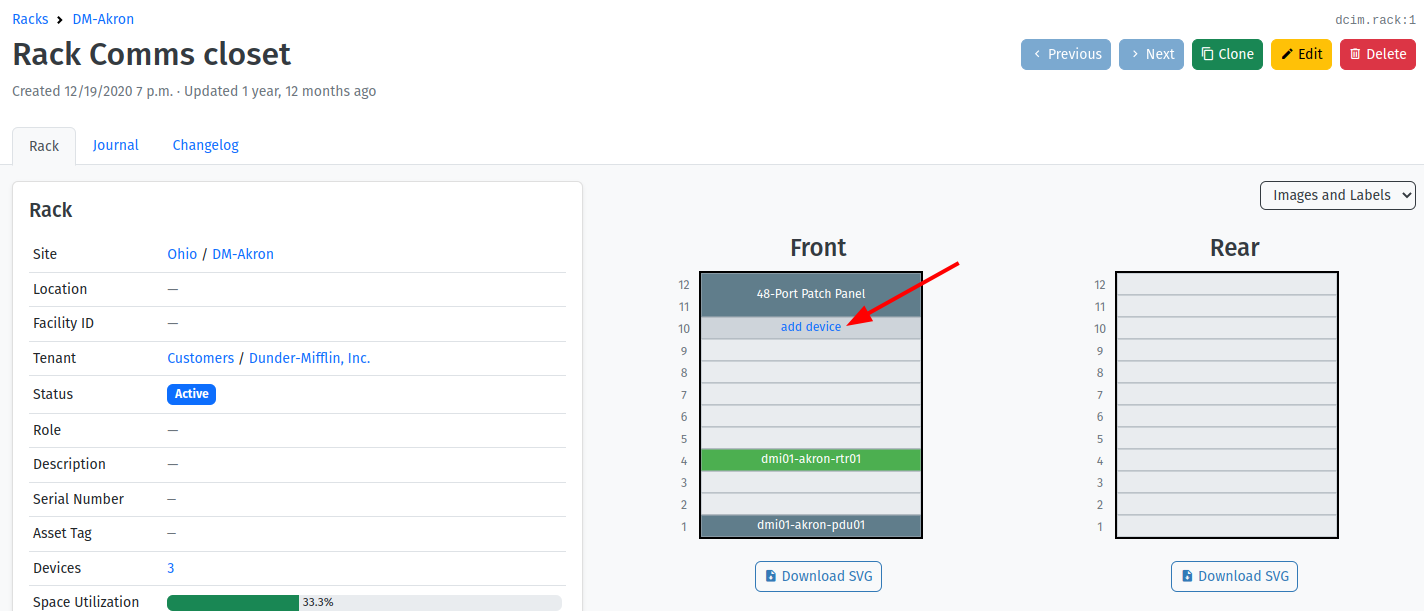 Allow Racking Of Existing Devices From Rack View By Fabi125 · Pull