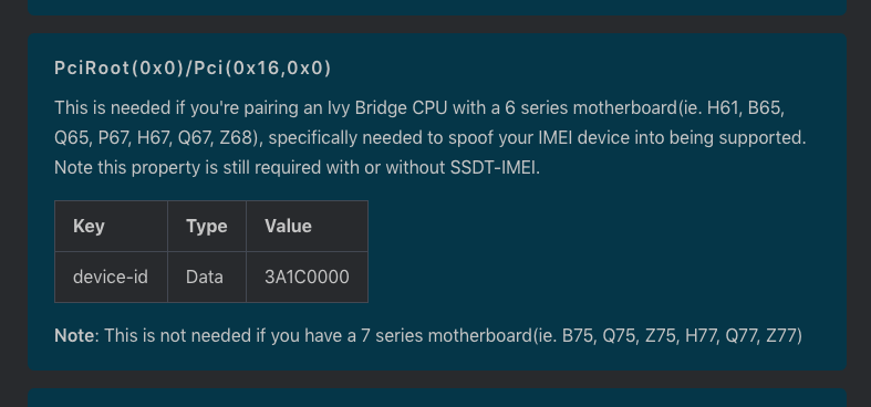 Device-id mistakes in IvyBridge section of vanilla guides · Issue #77 · dortania/bugtracker · GitHub