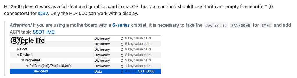 Device-id mistakes in IvyBridge section of vanilla guides · Issue #77 · dortania/bugtracker · GitHub