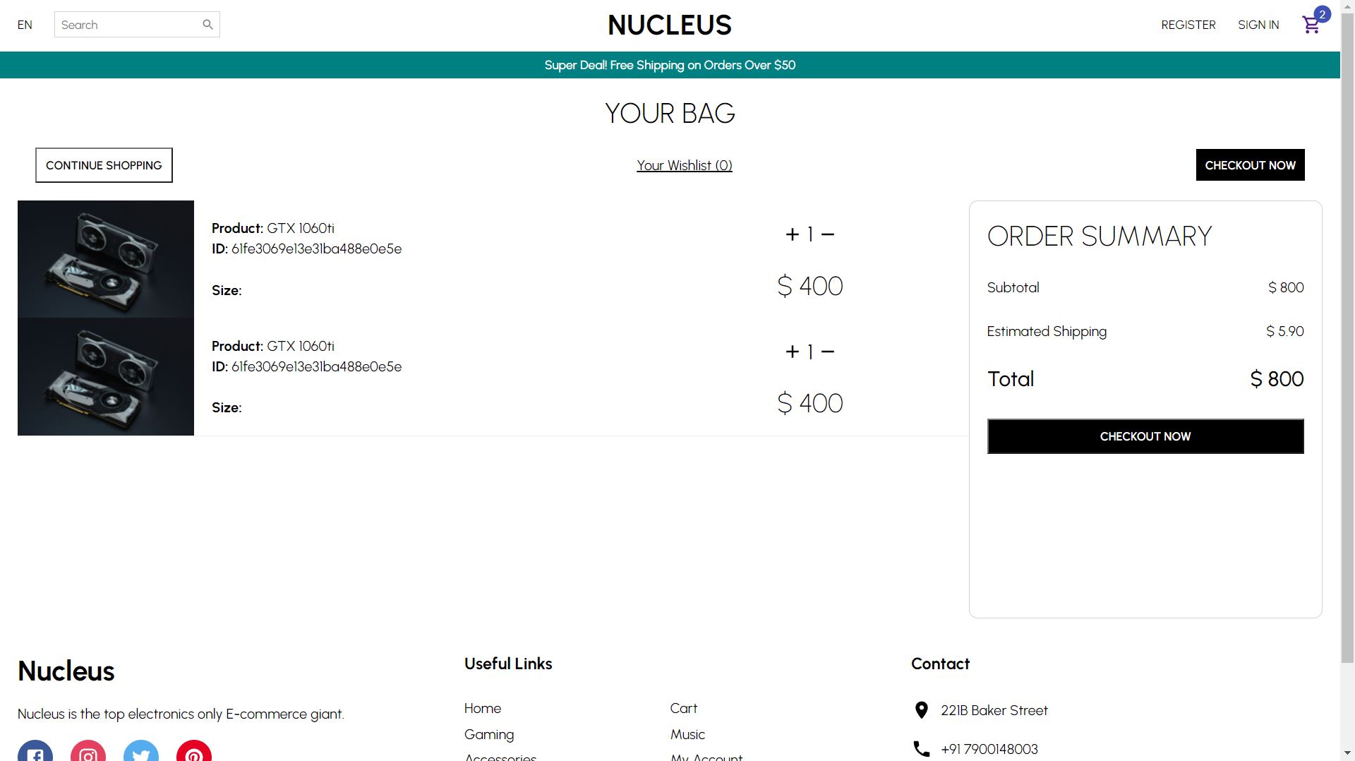 GitHub - MAniket0091/MERN-Stack-Ecommerce-Website: Electronics store e-commerce website made ...