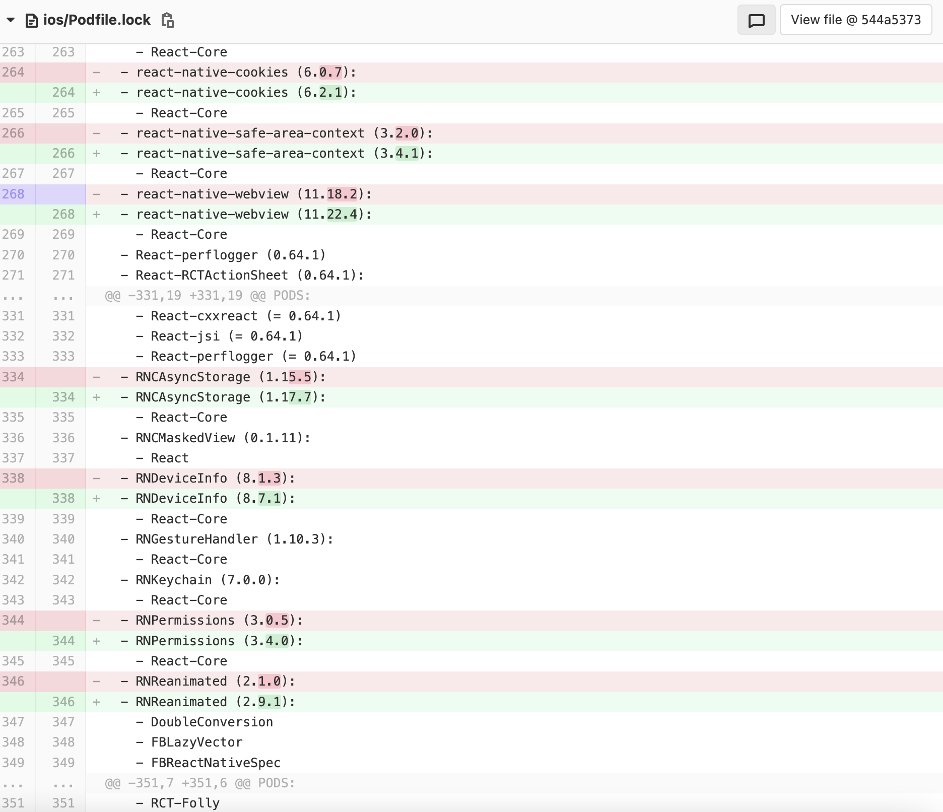 Unable To Downgrade Installed Pods Even Cocoapods Downgraded · Issue 34190 · Facebookreact 