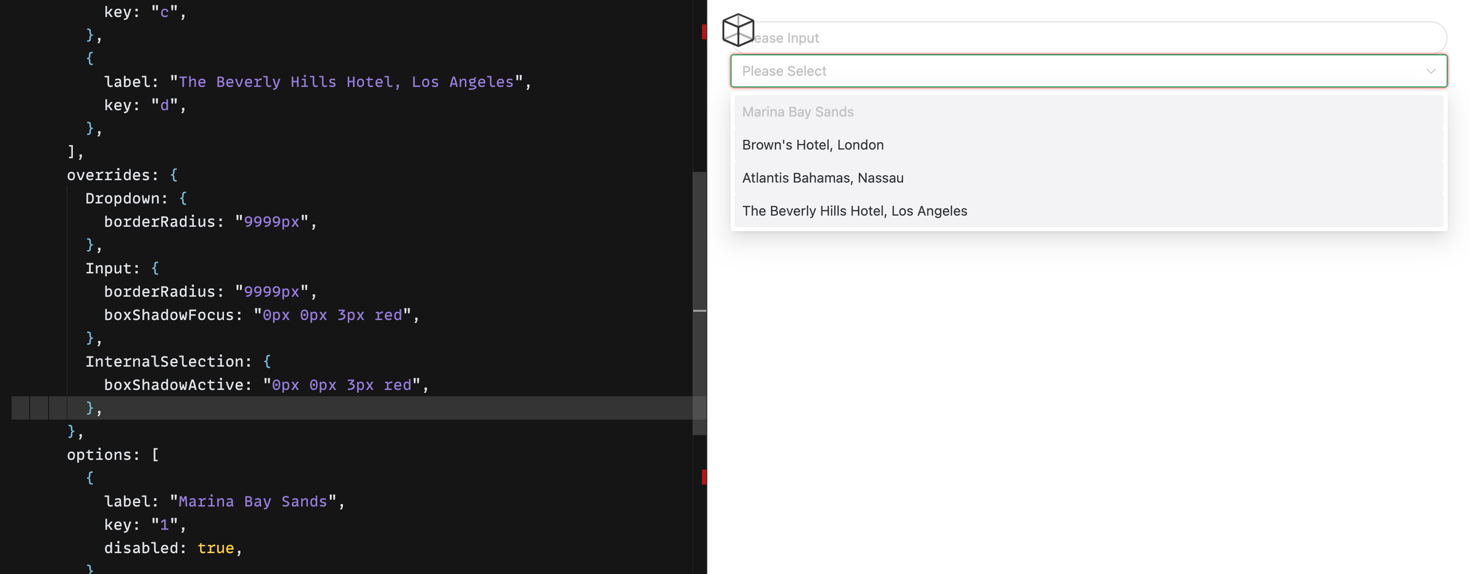 Internalselection Theme Override `boxshadowfocus` Not Working · Issue 3624 · Tusen Ainaive Ui 
