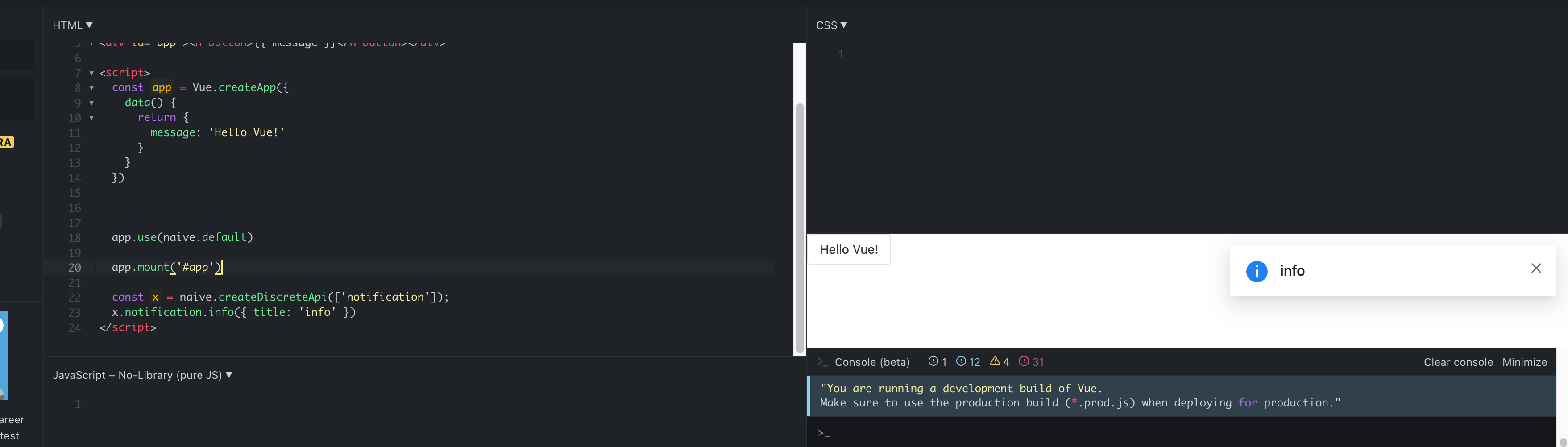 在 UMD 引入的方式下能否使用 message/notification 组件 ? · Issue #3772 · tusen-ai/naive-ui · GitHub