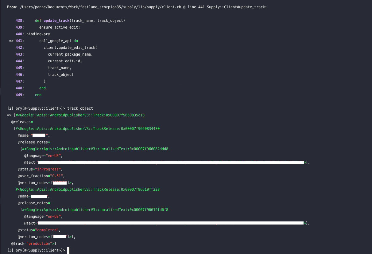 Supply - AndroidPublisherV3 - Cannot update an existing track · Issue #15222 · fastlane/fastlane ...