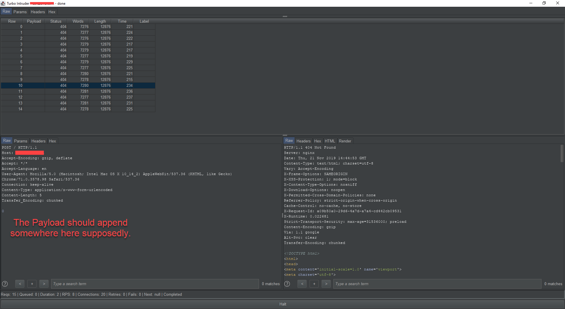 Prefix not showing in Turbo Intruder · Issue #25 · PortSwigger/http-request-smuggler · GitHub