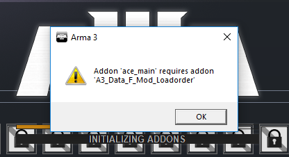 Ace requiring Arma 3 loadorder · Issue #6724 · acemod/ACE3 · GitHub