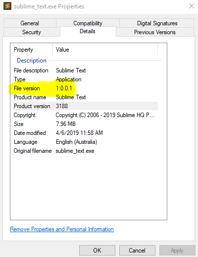 Version number no longer in files or registry? · Issue #2911 · sublimehq/sublime_text · GitHub