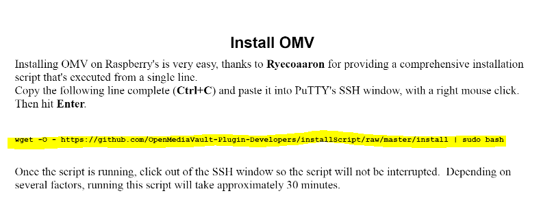 OMV5 on Raspberry Pi instructions not allowing OMV installation · Issue #7 · OpenMediaVault ...