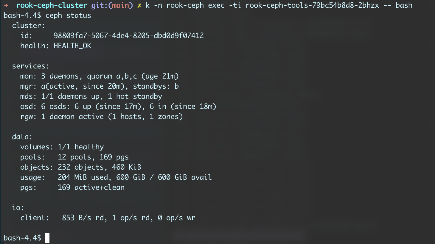 ProvisioningFailed' failed to provision volume with StorageClass "ceph-block": rpc error: code ...