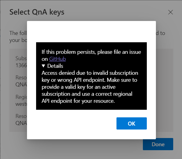 Add Qna Maker Key Fails In Next Steps · Issue 7009 · Microsoftbotframework Composer · Github 2907