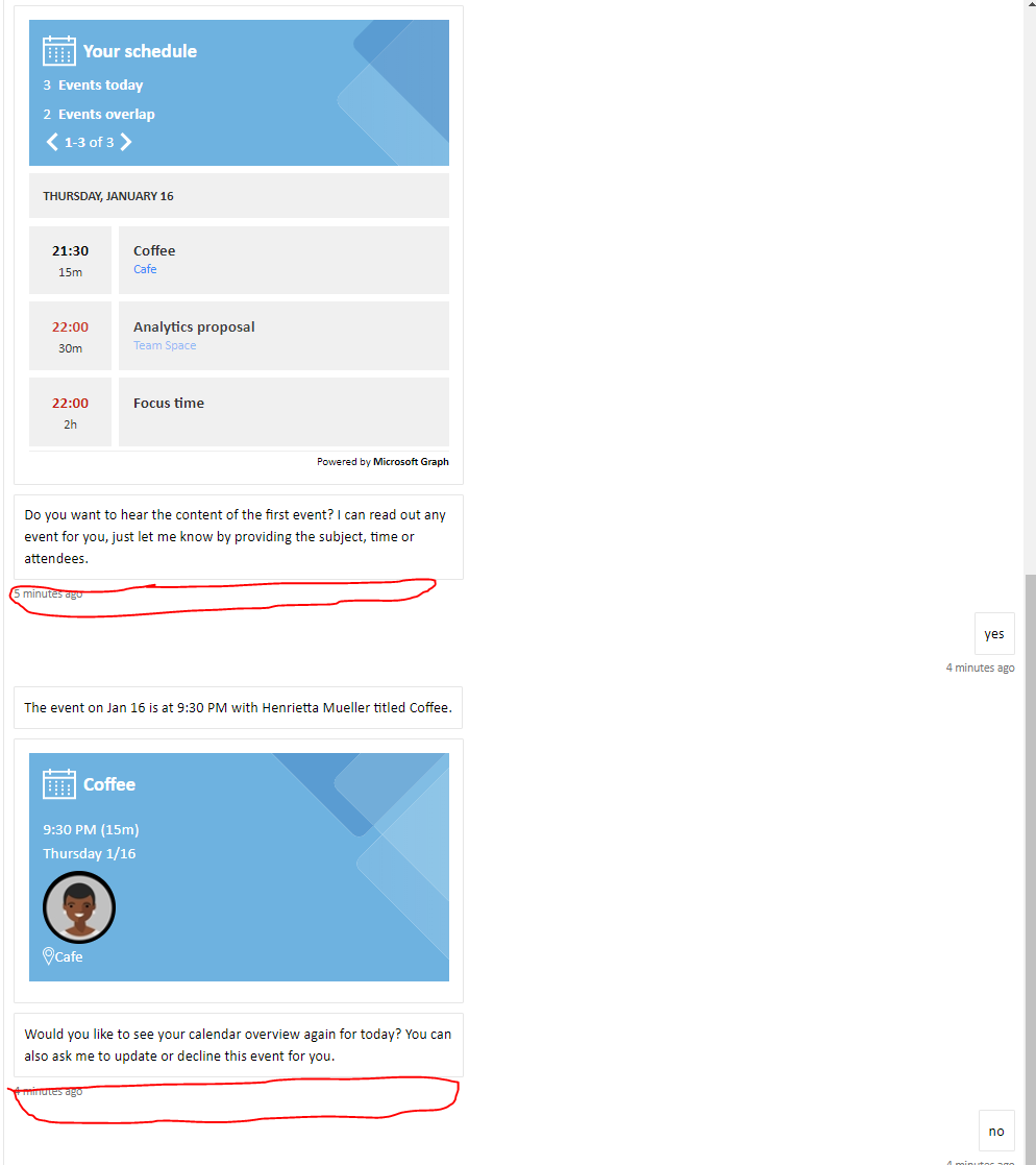 Calendar Skill to include suggested actions · Issue #2890 · microsoft/botframework-solutions ...