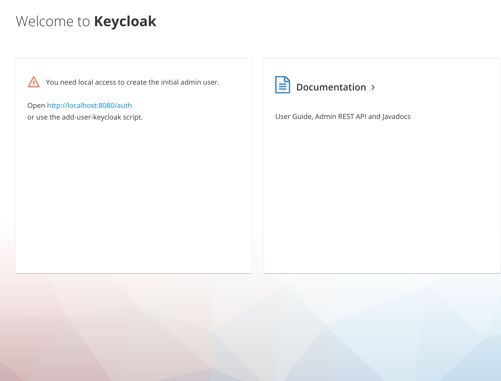 Keycloak: initial user is not set up. · Issue #169 · codecentric/helm-charts · GitHub