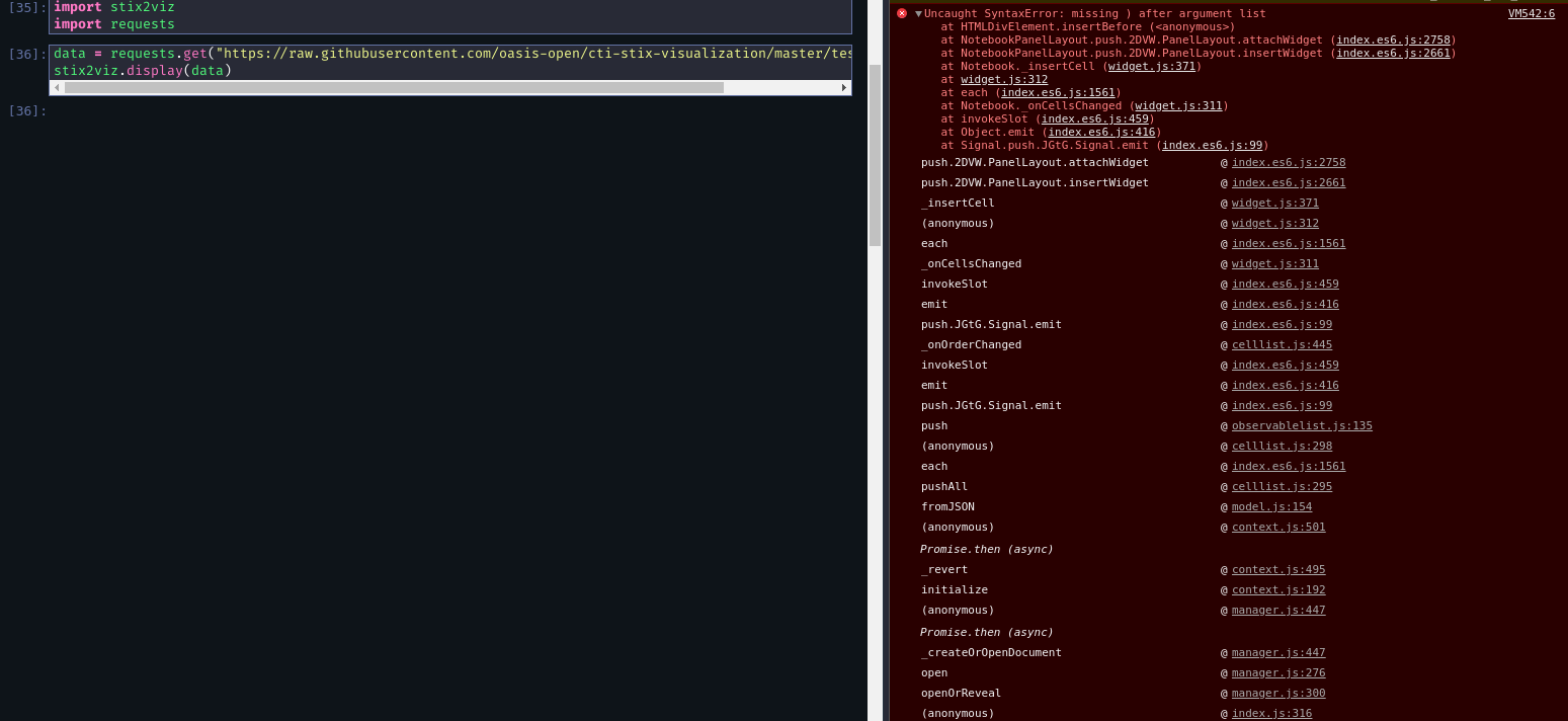 Front End Issue on Jupyter Notebook · Issue #45 · oasis-open/cti-stix-visualization · GitHub