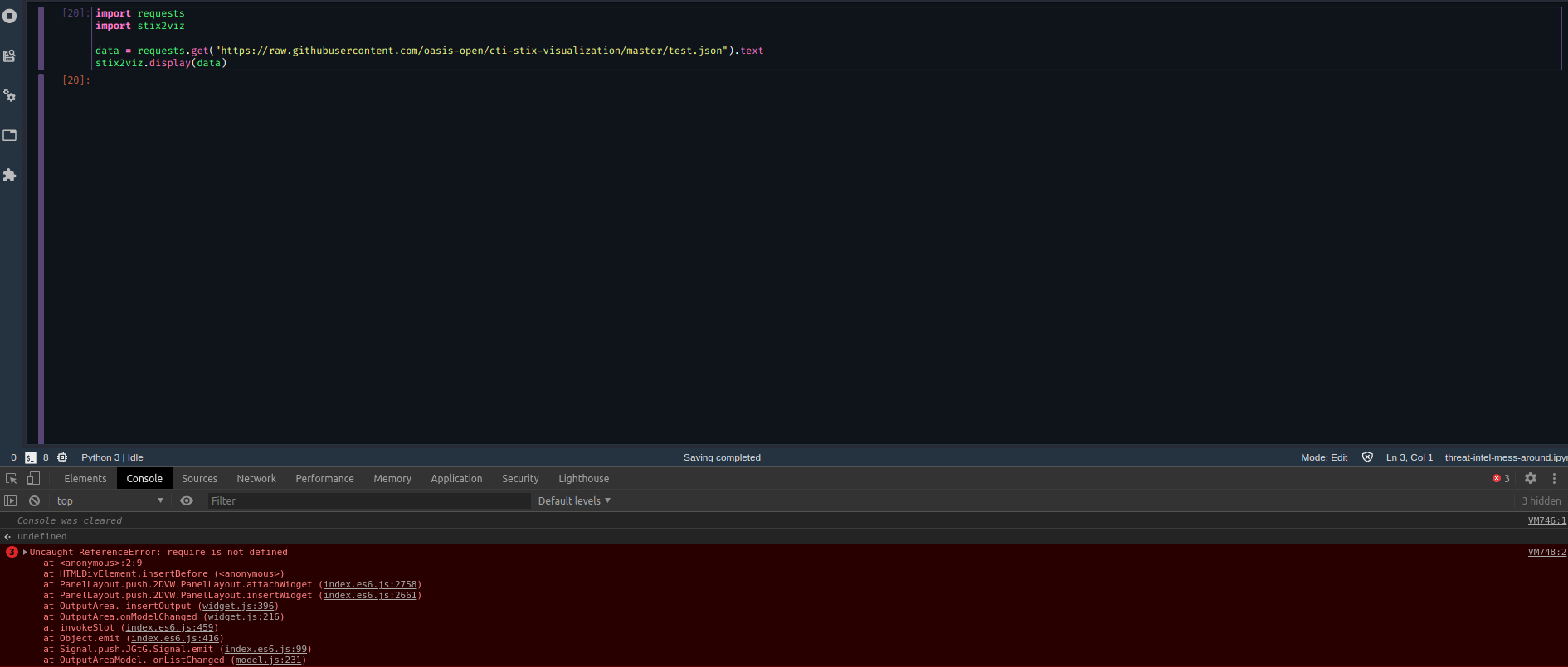 Front End Issue on Jupyter Notebook · Issue #45 · oasis-open/cti-stix-visualization · GitHub