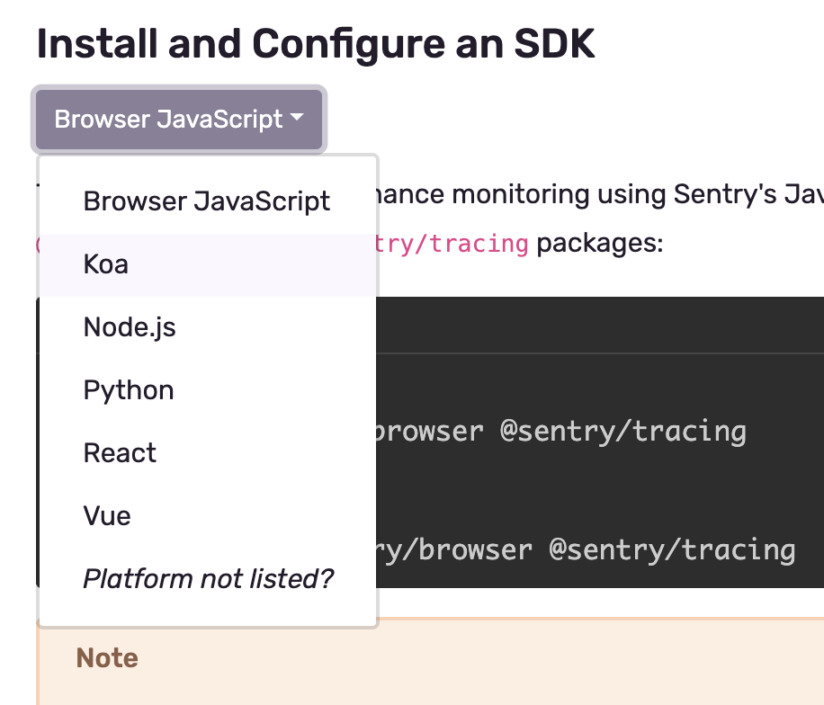 Documentation for Performance (@sentry/tracing) in Node/Express · Issue ...