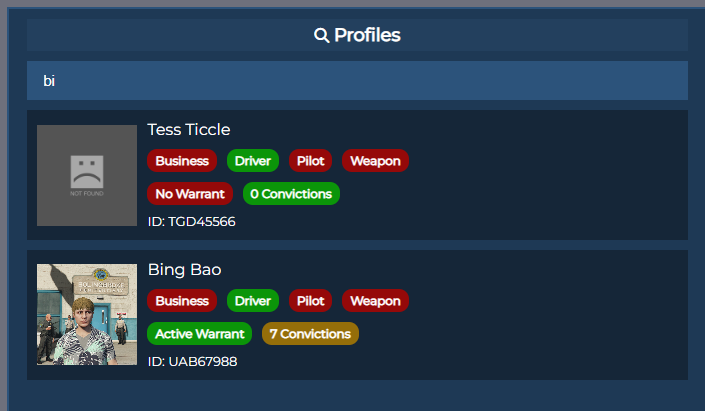 Add warrant indicator to profile page + profile search results by BackSH00TER · Pull Request ...