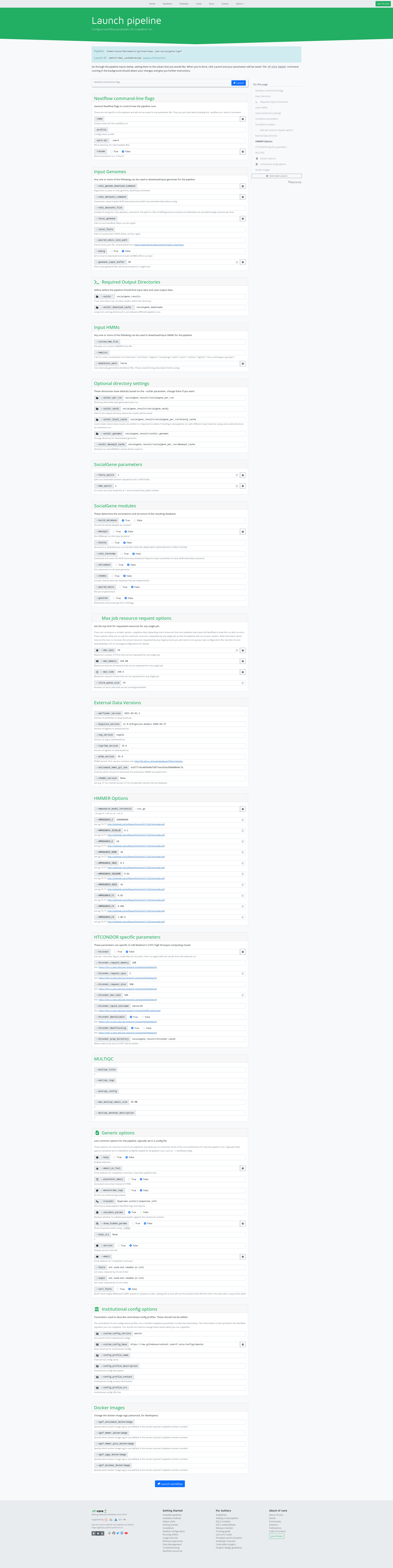 Missing pipeline parameters · Issue #391 · seqeralabs/nf-tower · GitHub