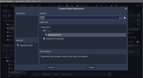 Dynamicfont Fails To Load Fontdata Errcantopen · Issue 32184 · Godotenginegodot · Github