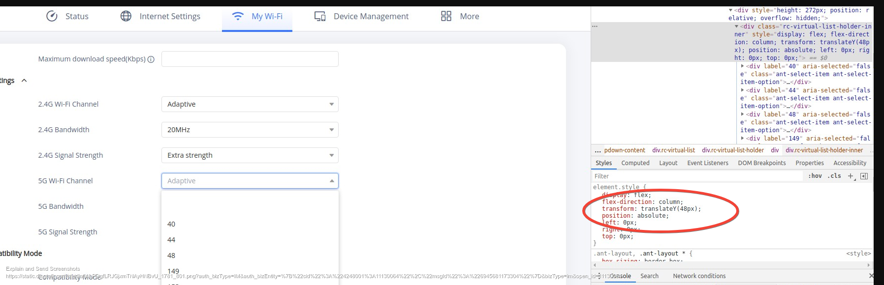 When the options of the Select component change dynamically, the virtual list of the drop-down ...