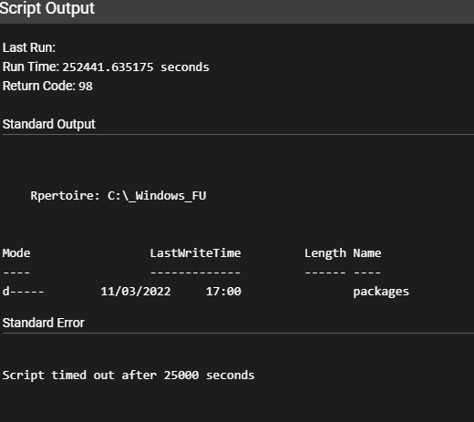 Patch management - windows update Script timed out after 25000 seconds - windows not up to date ...