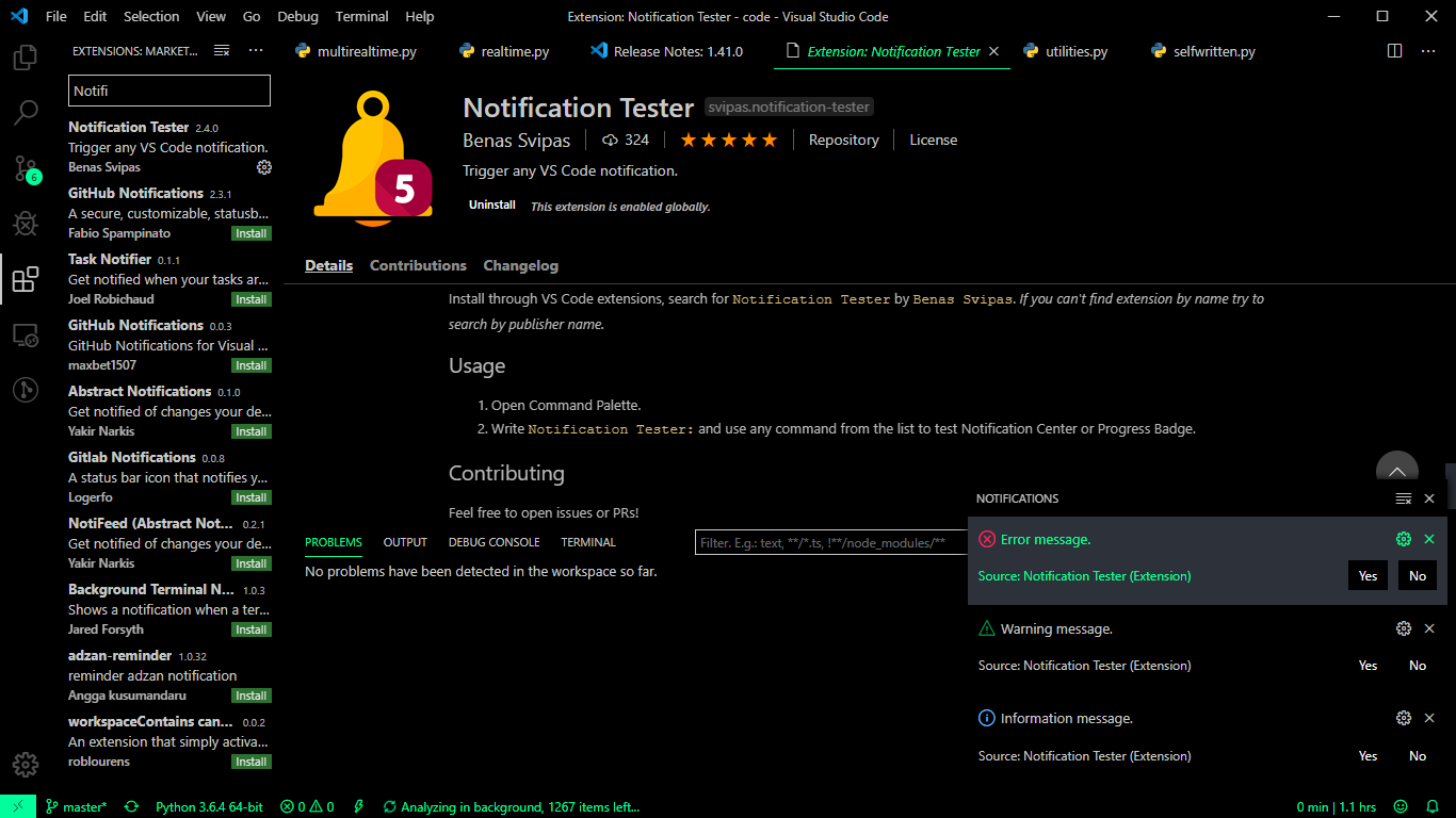Notification Toast Background · Issue #85588 · microsoft/vscode · GitHub