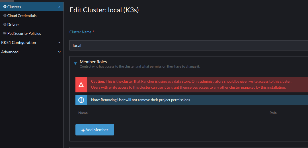 Port useful cluster member warnings to Dashboard · Issue #4115 · rancher/dashboard · GitHub