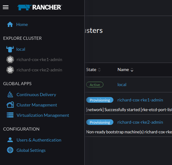 Harvester Integration - Filtering Harvester clusters · Issue #3467 · rancher/dashboard · GitHub