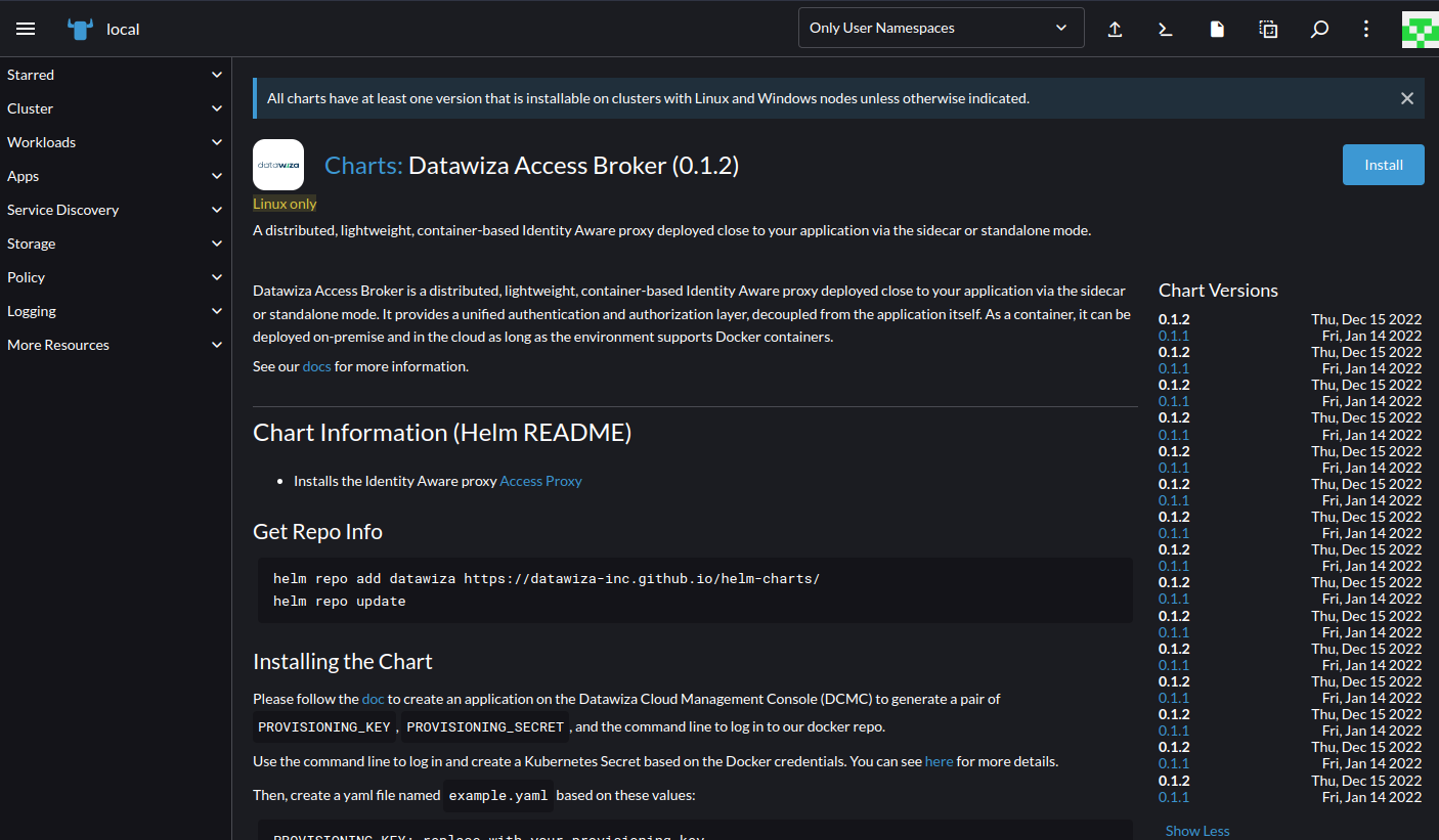 Helm Chart Details Page: Multiple versions shown · Issue #7826 · rancher/dashboard · GitHub