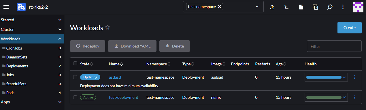 Pod not visible in "Workload" overview page on Rancher 2.6.x UI · Issue #7506 · rancher ...