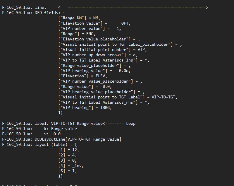 Empty lines in F-16's DED · Issue #146 · DCS-Skunkworks/dcs-bios · GitHub