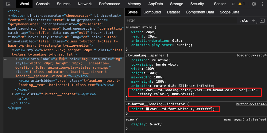 button组件使用primary主题loading动画不可见 · Issue #1718 · Tencent/tdesign-miniprogram · GitHub
