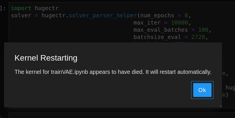 [BUG] Kernel dies when call hugectr.model() · Issue #222 · NVIDIA ...