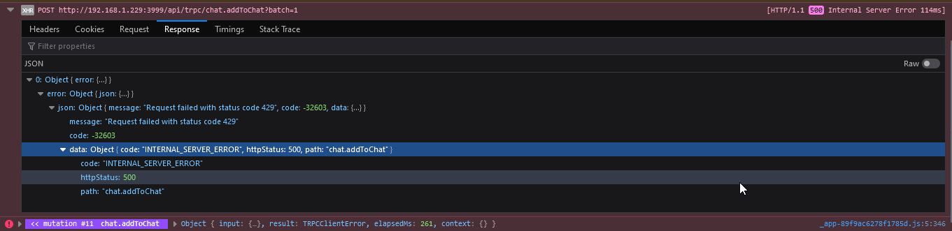 Error on create new chat · Issue #3 · bitswired/fuseai · GitHub