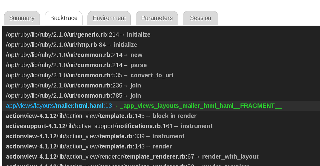 Resolve: URI::InvalidURIError: the scheme http does not accept registry part: errbit. .com:tcp ...