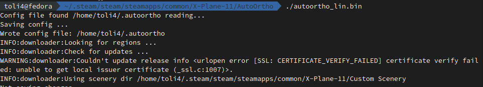 SL: CERTIFICATE_VERIFY_FAILED (Fedora Linux) · Issue #246 · kubilus1/autoortho · GitHub