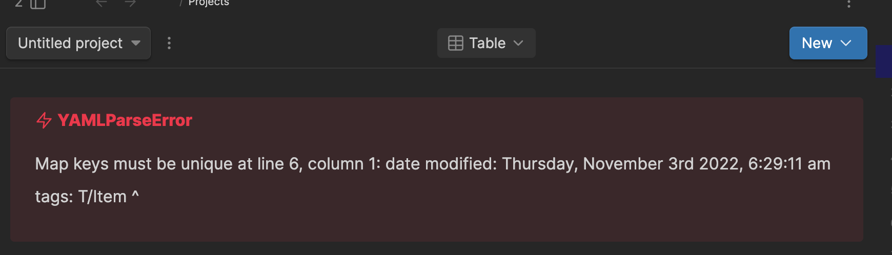 Better Error Info · Issue #211 · marcusolsson/obsidian-projects · GitHub