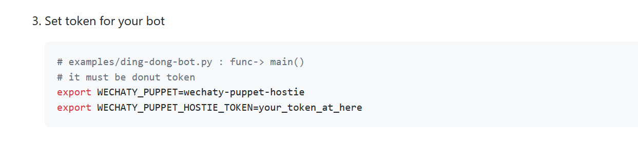 请问python版的token是如何设置到环境里面 · Issue #31 · wechaty/python-wechaty-getting-started · GitHub