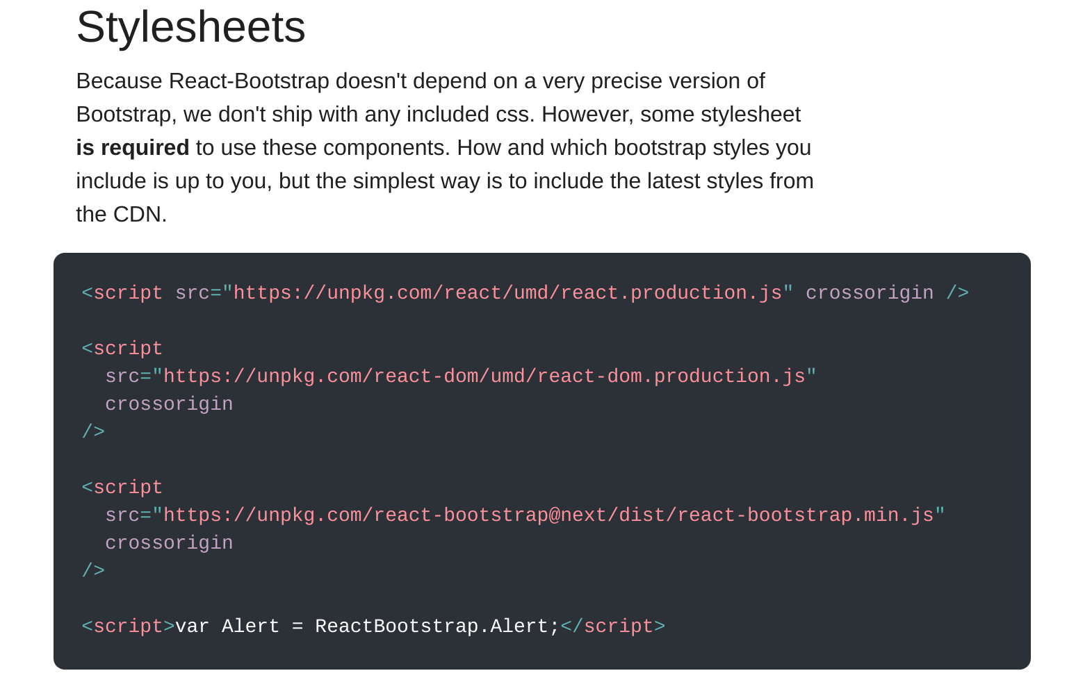 Wrong example code blocks in statically built docs pages · Issue #3540 ...