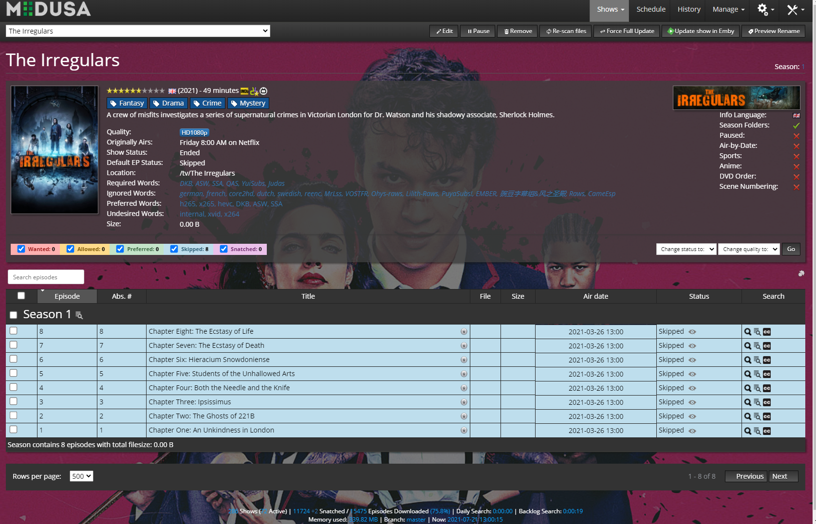 Wrong show background · Issue #9741 · pymedusa/Medusa · GitHub