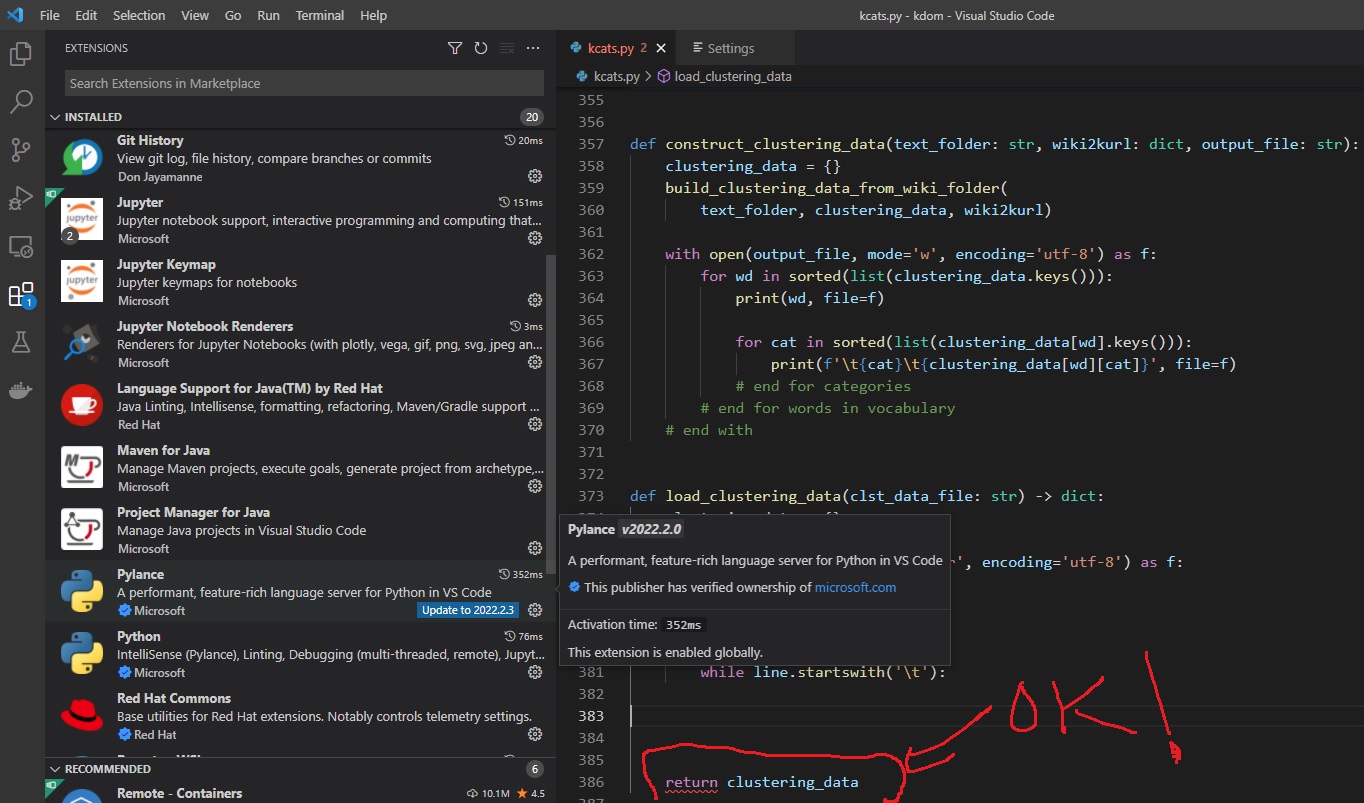 Code snippet makes the Semantic highlighting very slow · Issue #2366 · microsoft/pylance-release ...