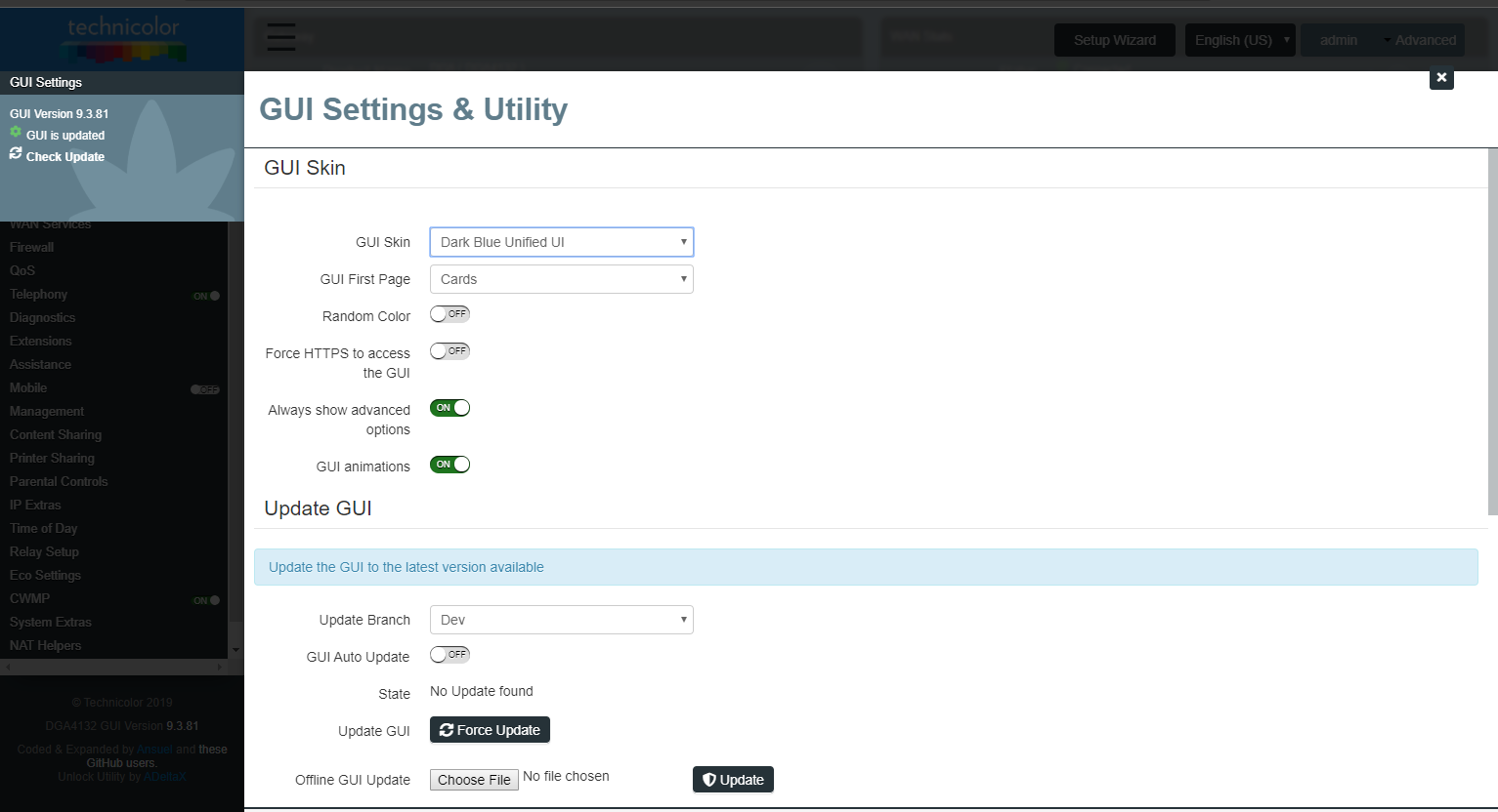 Help Wanted: Bugs in new unified ui · Issue #724 · Ansuel/tch-nginx-gui · GitHub