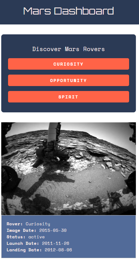 GitHub - youssef1405/Mars-Dashboard: This app creates a Mars dashboard ...