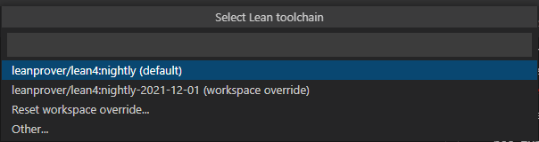 Local toolchain setting is intransparent and can't be reset · Issue #79 · leanprover/vscode ...