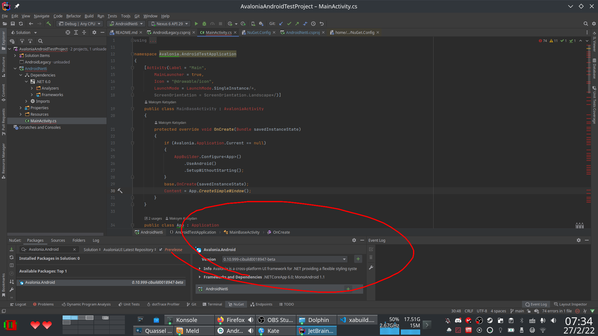 Can't use Avalonia.Android prerelease version on .NET 6 · Issue #7720 · AvaloniaUI/Avalonia · GitHub