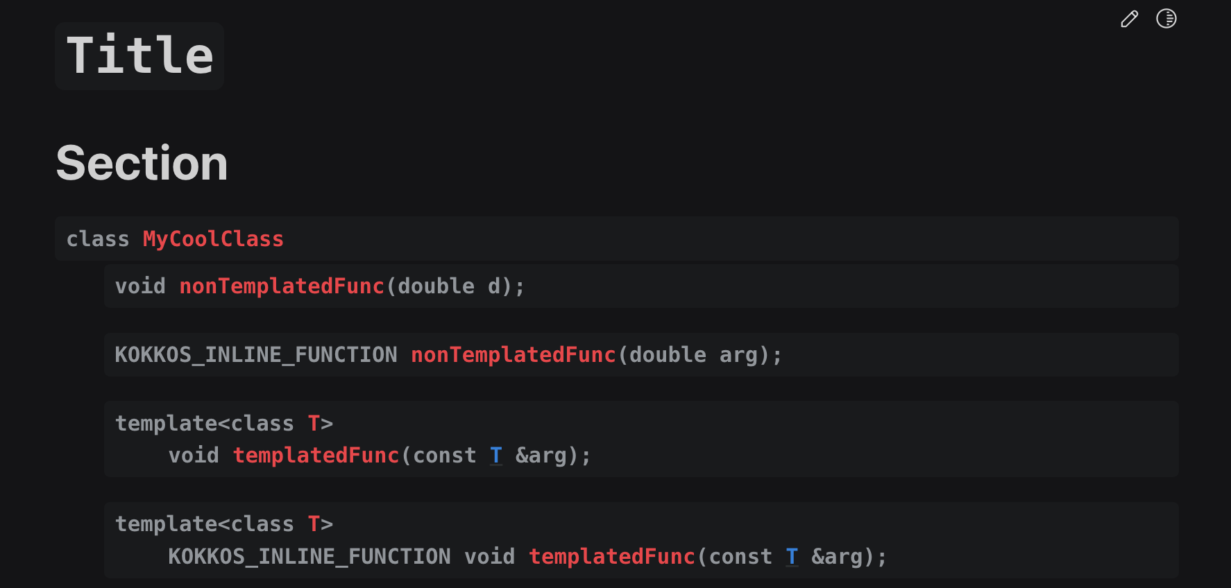add customization `kokkosinlinefunction` to sphinx by antoinemeyer5 · Pull Request #256 · kokkos ...