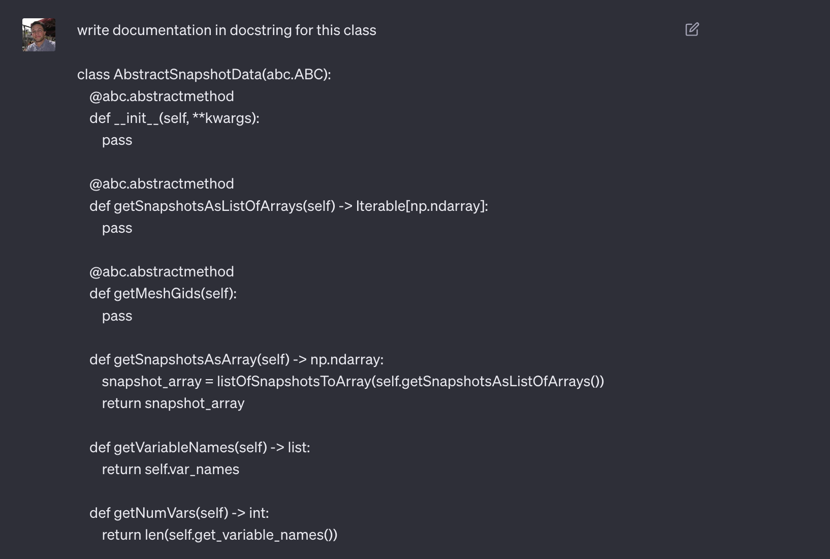 revise classes documentation so that they all conform to a certain starndard · Issue #24 ...