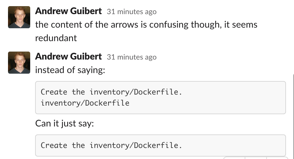 Concern over code action arrow - UI · Issue #313 · OpenLiberty/guides ...