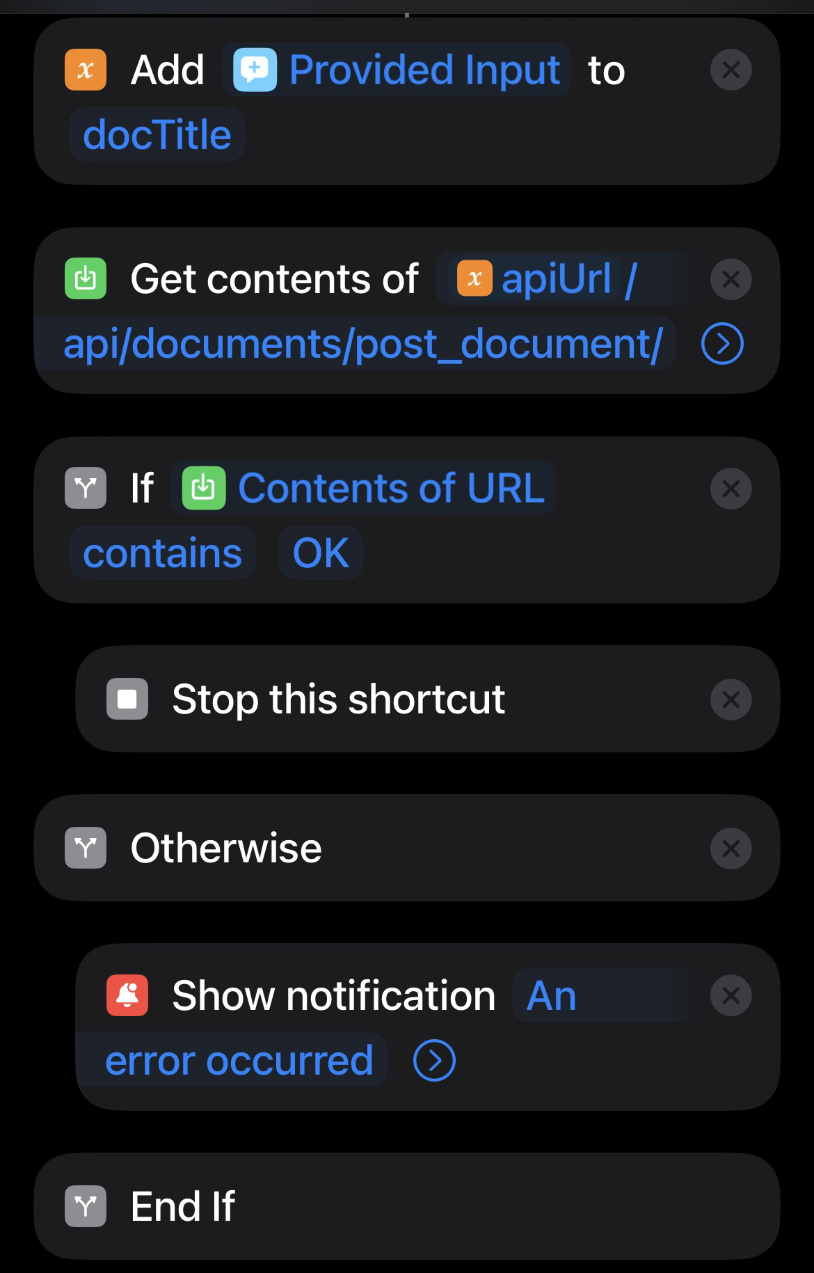 [bug] Ios Shortcut Errors When The Api Submission Is Successful · Issue 2667 · Paperless Ngx
