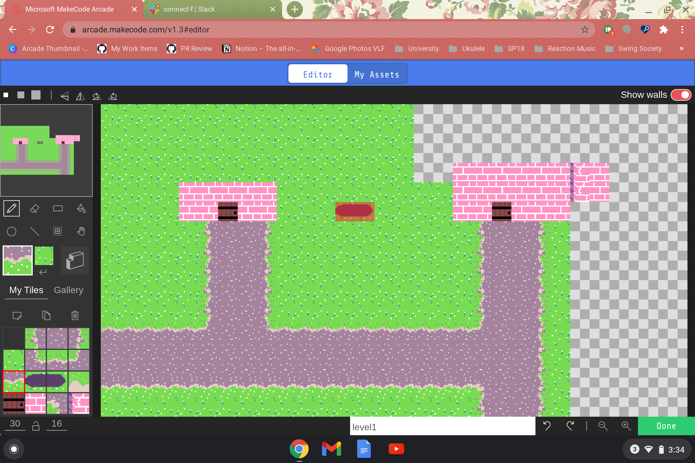 Tile page selector is unaccessible on Pixelbook · Issue #2957 · microsoft/pxt-arcade · GitHub