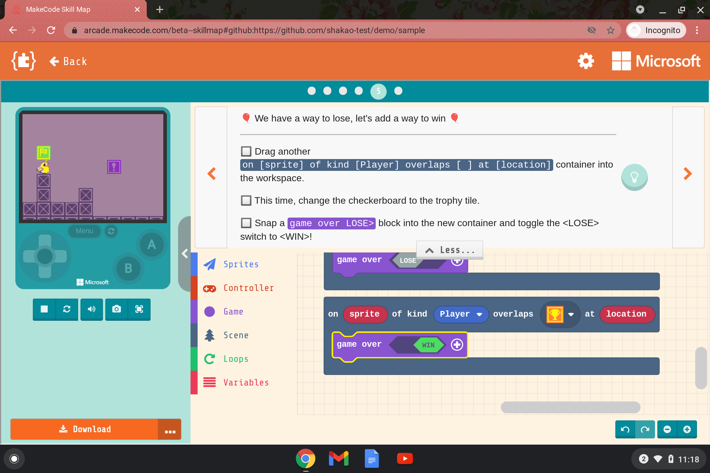 Tutorial typo · Issue #3275 · microsoft/pxt-arcade · GitHub